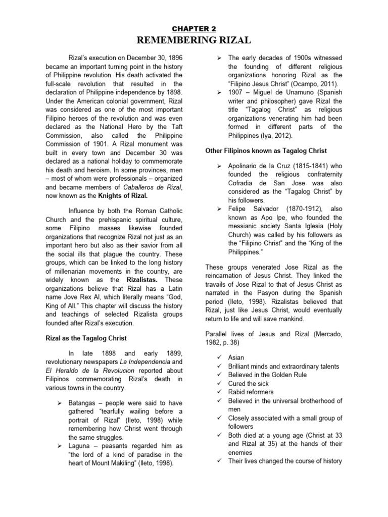Remembering-Rizal | PDF | Philippines