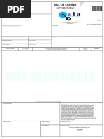 Mẫu Bill of Lading Evergreen | PDF | Bill Of Lading | Supply Chain Management