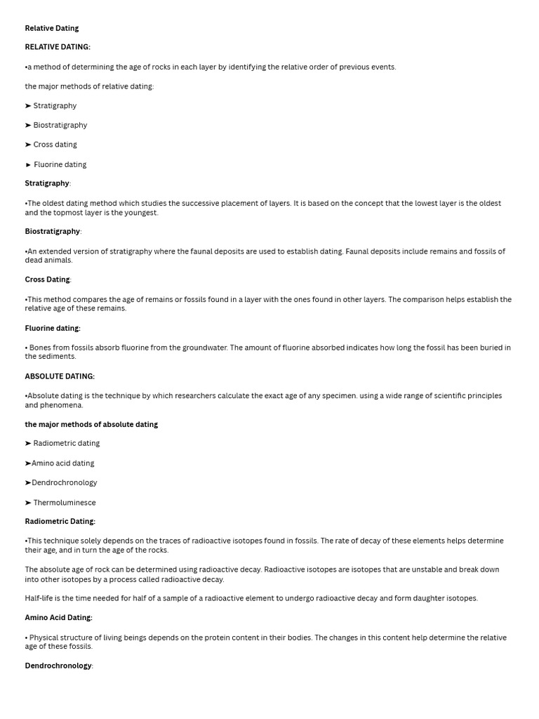 Relative Dating - 20240808 - 215143 - 0000 | PDF | Earth Sciences | Geology