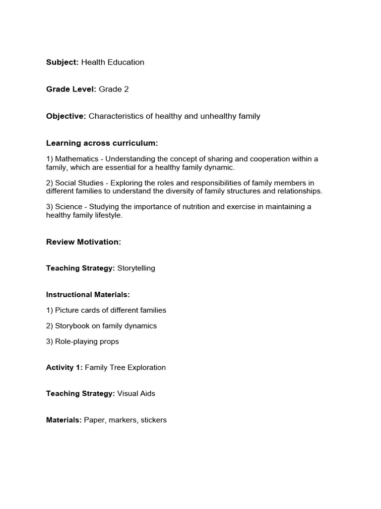 Lesson - Plan Health Educ w2 q3 | PDF | Learning | Inquiry Based Learning