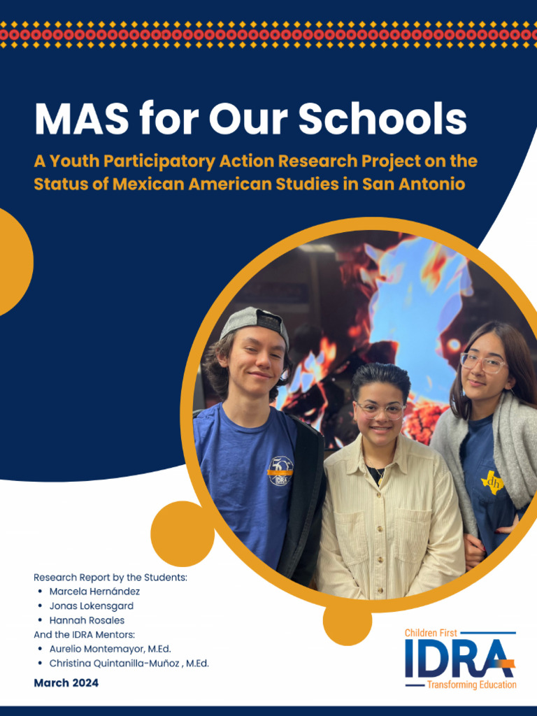 MAS For Our Schools Research Report IDRA 2024 | PDF | Focus Group ...
