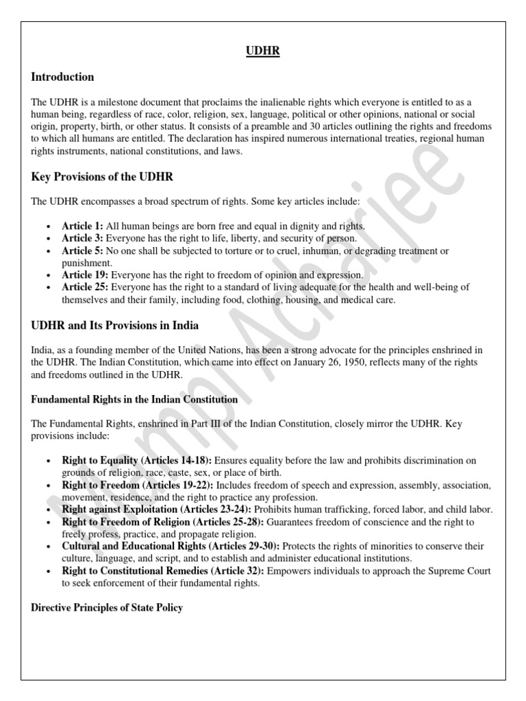 Udhr 1 | PDF | Human Rights | Rights