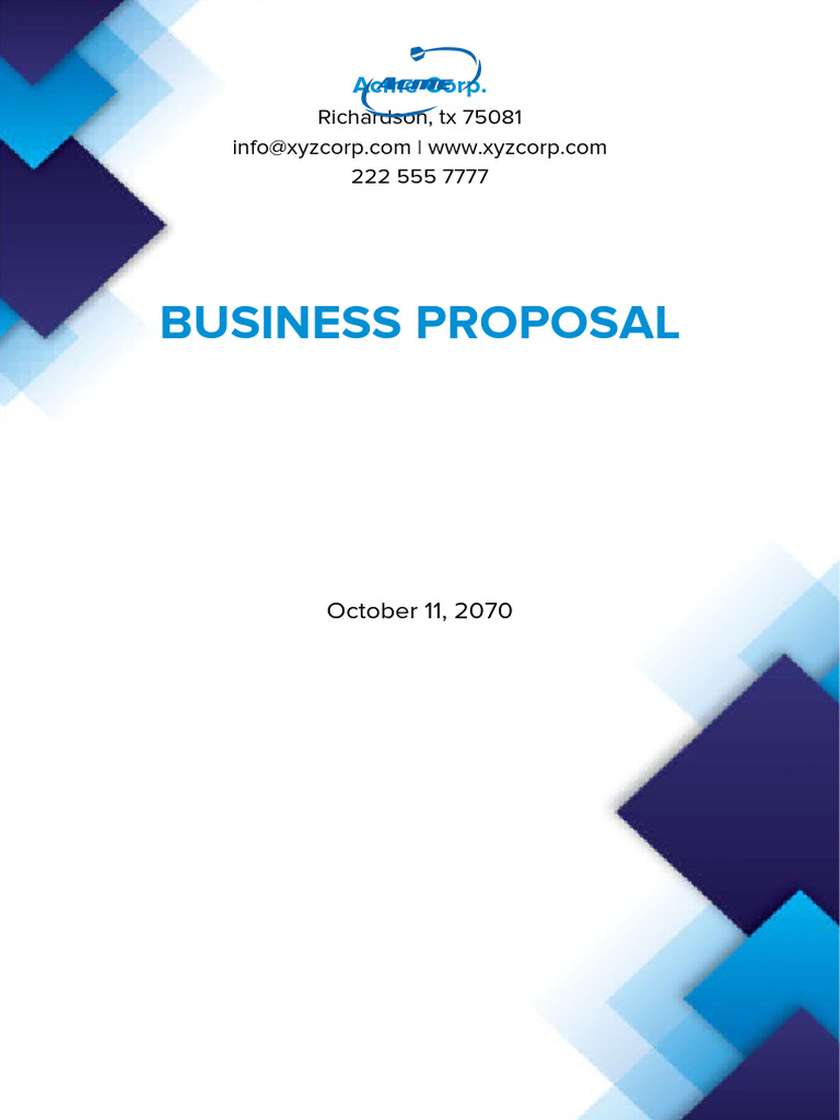 Acme Corp Business Proposal Overview | PDF | Equity (Finance) | Balance ...