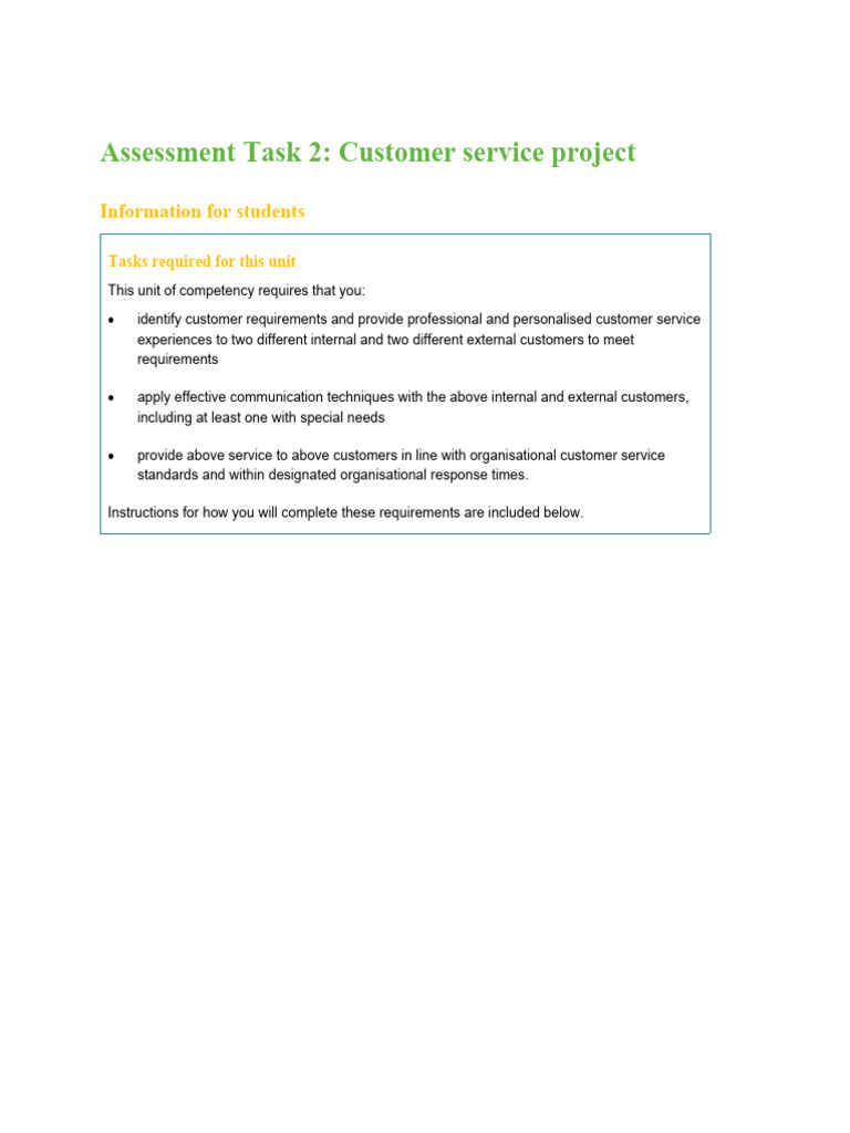 Assessment Task 2 | PDF | Spa | Hotel