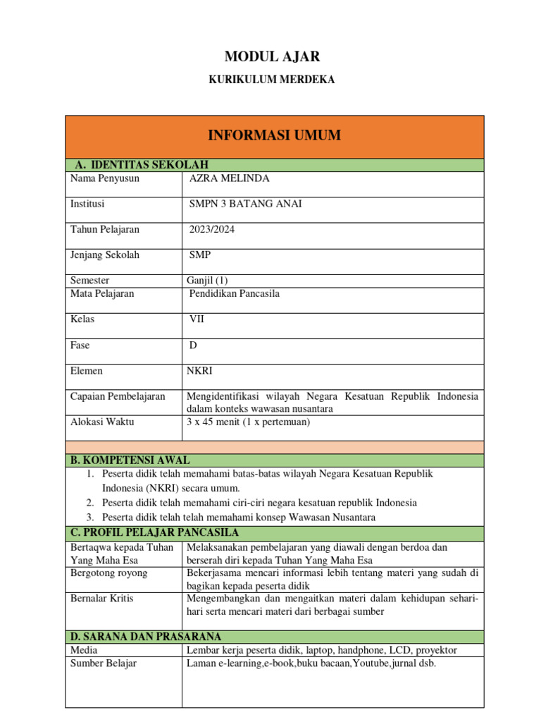 Modul 1 - Azra Melinda - 21052033 | PDF