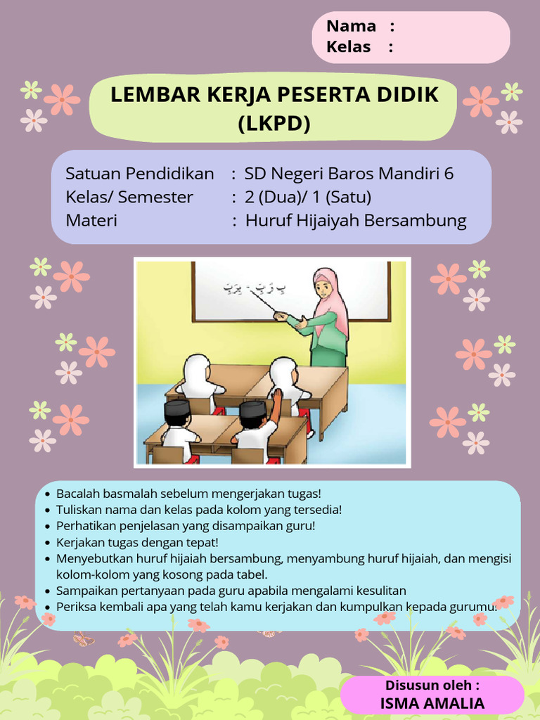 LKPD Huruf Hijaiah Bersambung | PDF