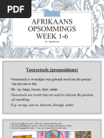 Intensive Form For Afrikaans | PDF
