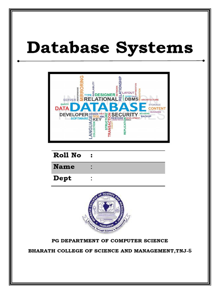 DBMS | PDF | Relational Model | Databases