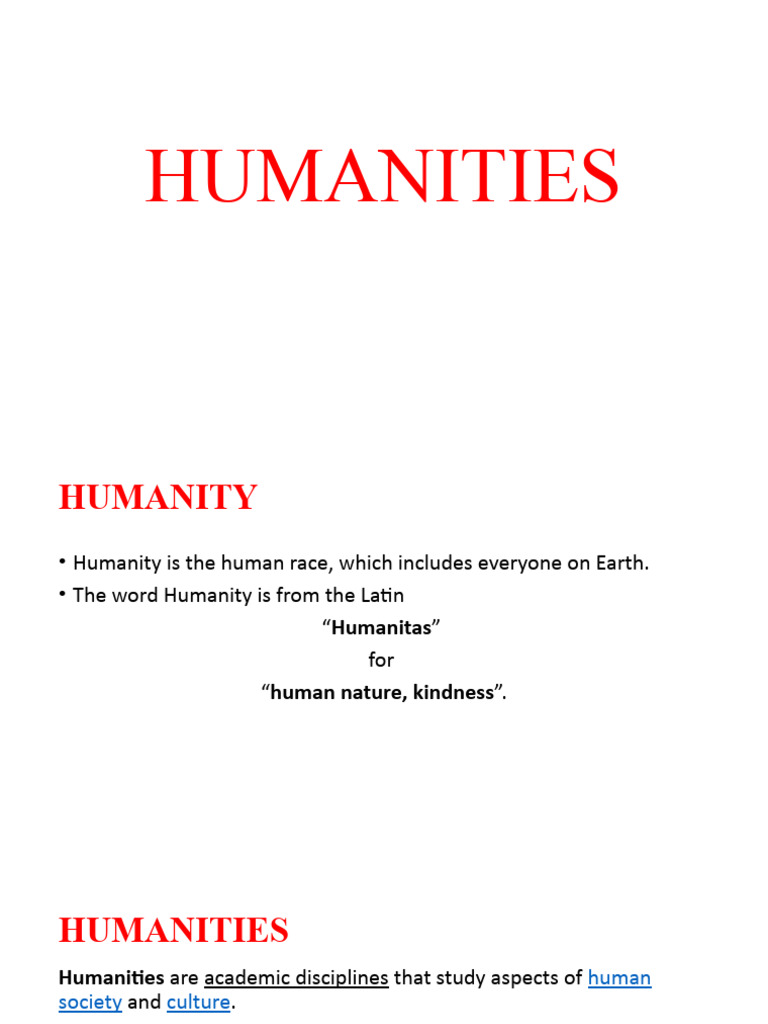Humanities Unit 1 | PDF | Society | Humanities