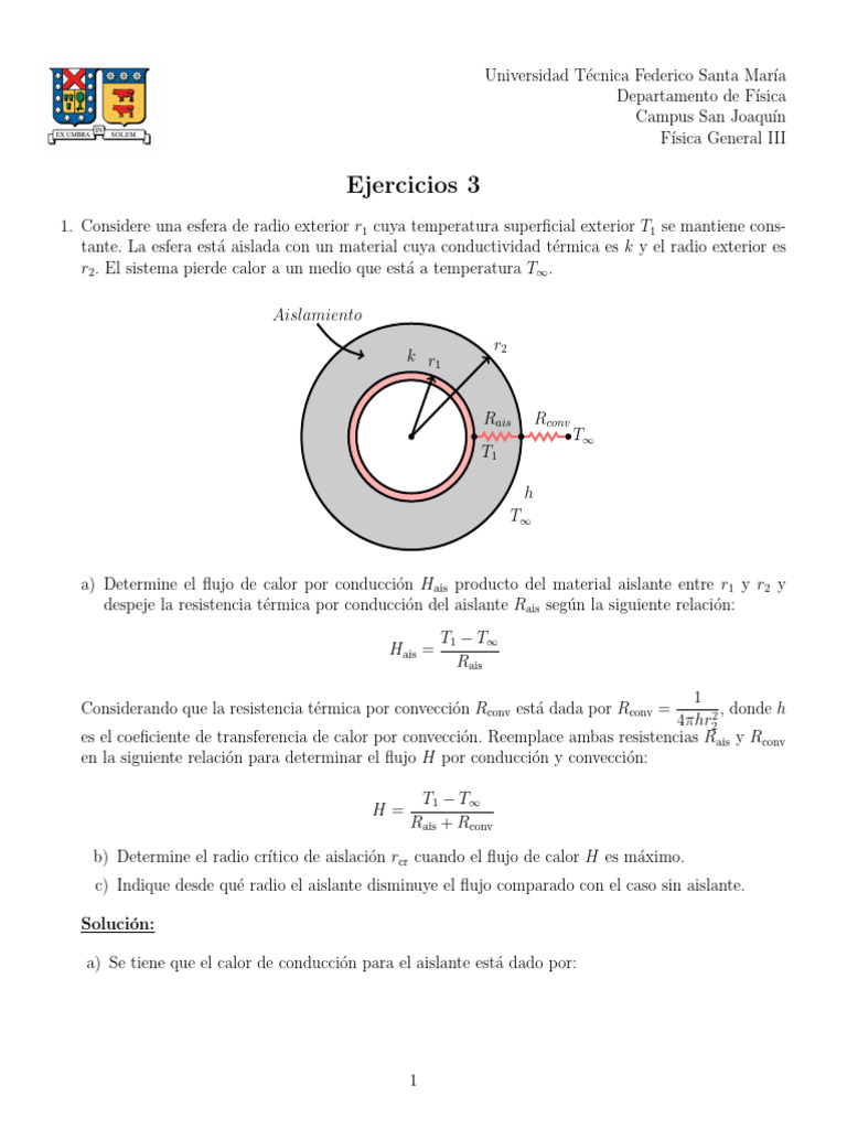 Ejercicios Termodinamica | PDF | Conduccion termica | Aislamiento térmico
