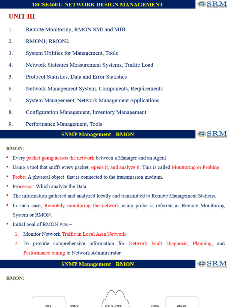 NDM UNIT-3 | PDF | Computer Network | Osi Model