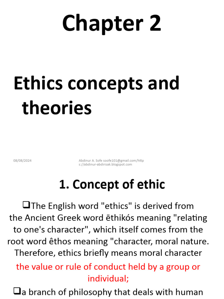 Ethics Concepts and Theories Explained | PDF | Altruism | Utilitarianism