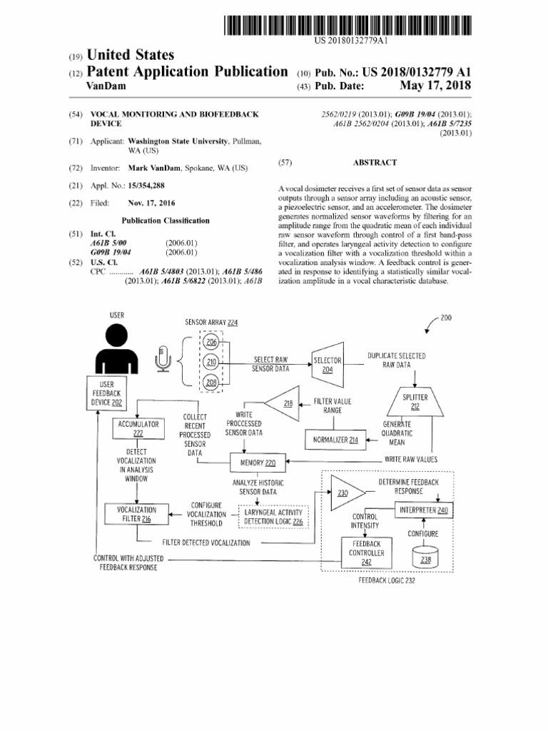 Pa1 Us20180132779a1 | PDF | Computer Engineering
