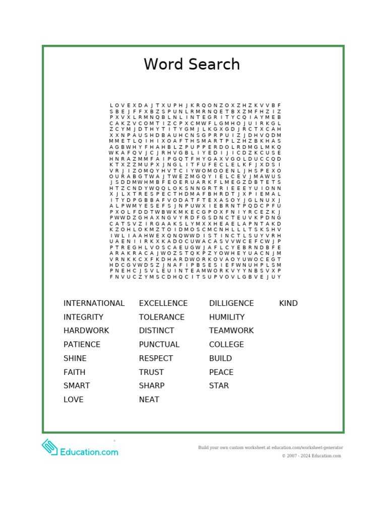 Word Search | PDF
