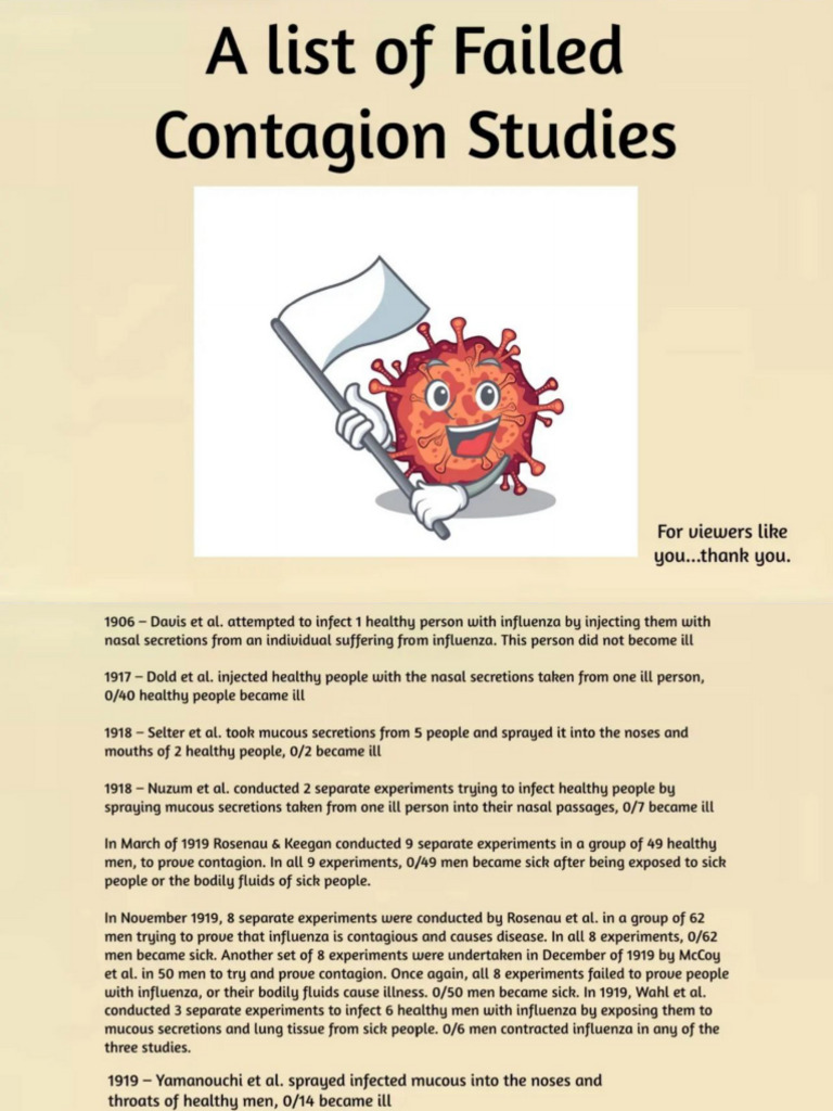 A List of Failed Contagion Studies | PDF