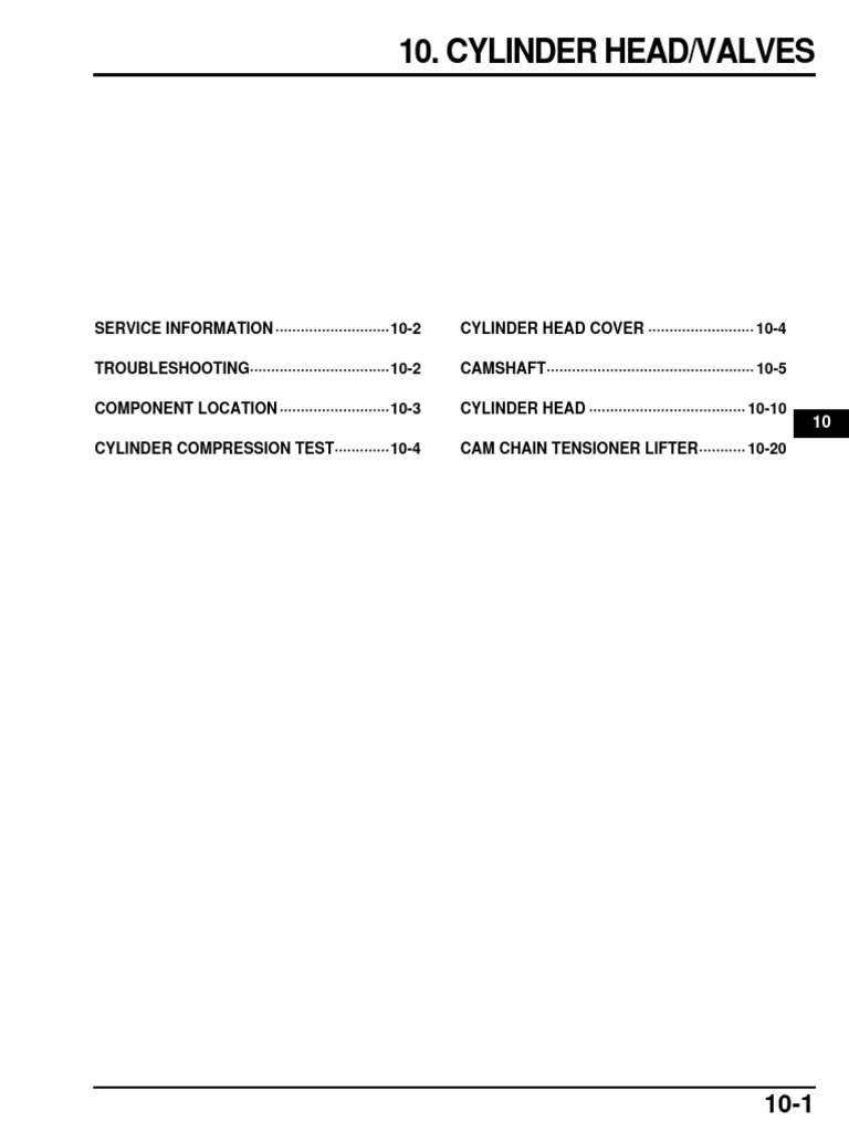 62mje00 - 10 - Cylinder Head - Valves - 13 | PDF | Internal Combustion ...