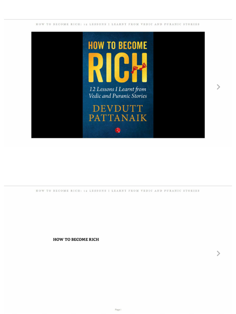 How To Become Rich 12 Lessons I Learnt From Vedic and Puranic Stories ...