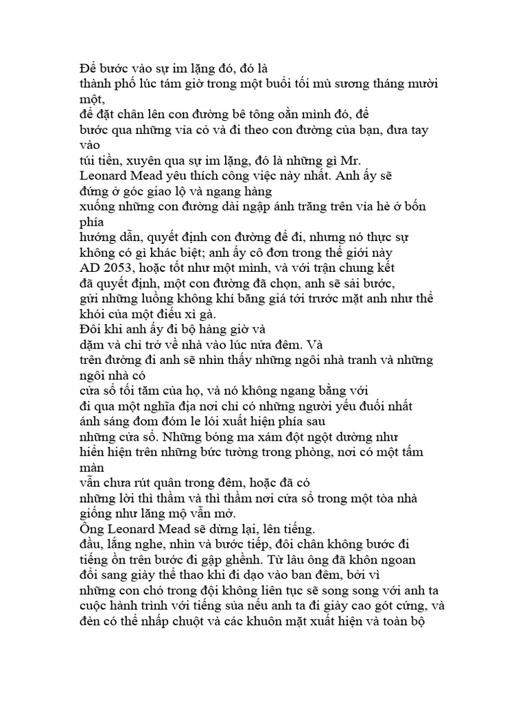 The Pedestrian | PDF