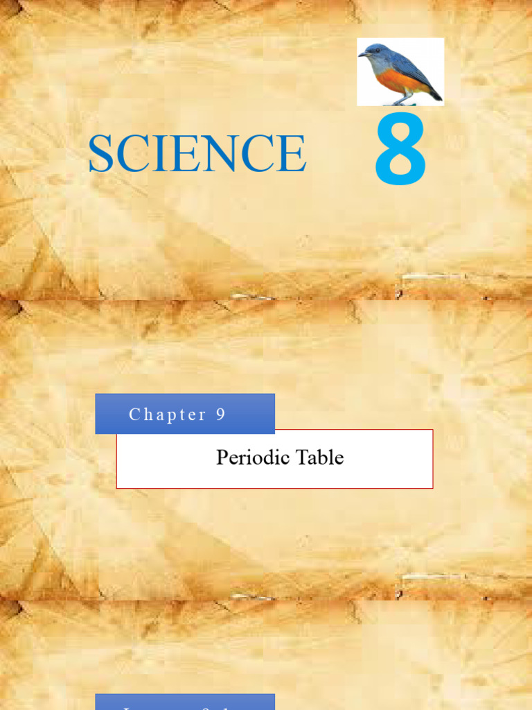 Lesson 9-Periodic Table | PDF | Atoms | Periodic Table