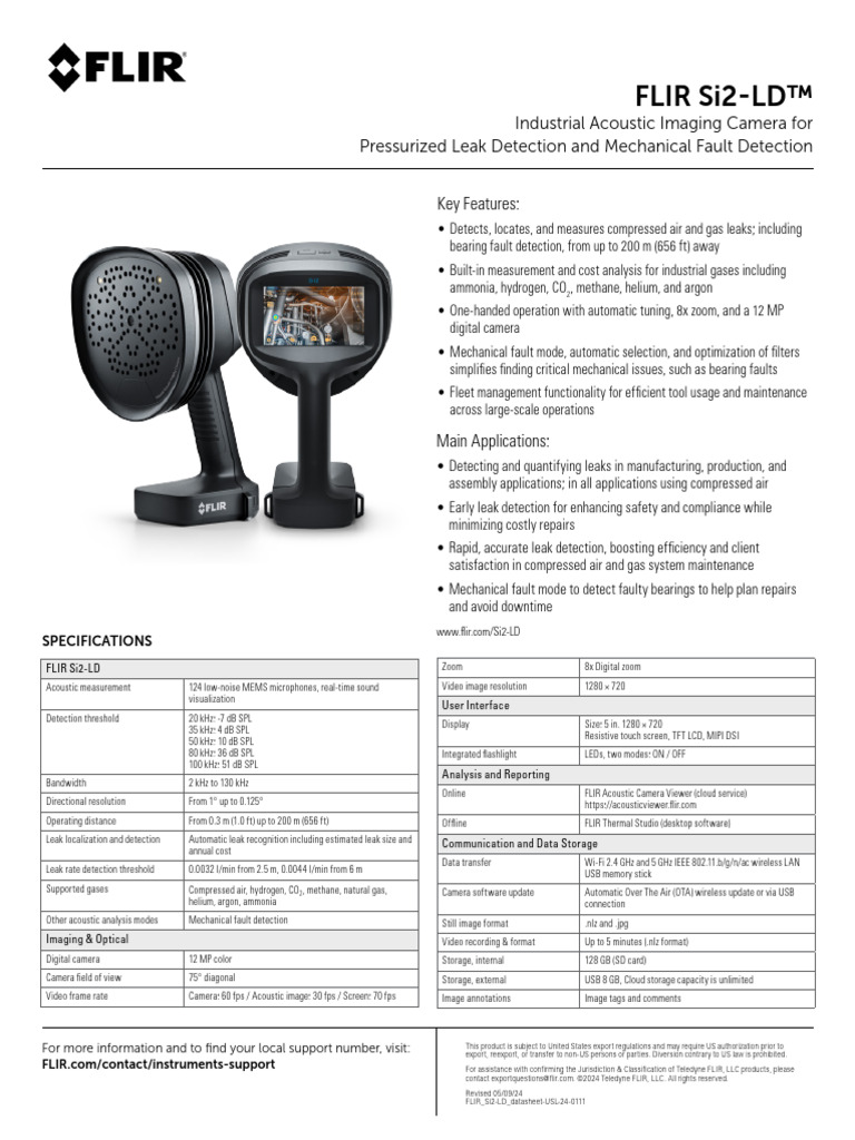FLIR Si2-LD Datasheet LTR | PDF | Battery Charger | Wireless