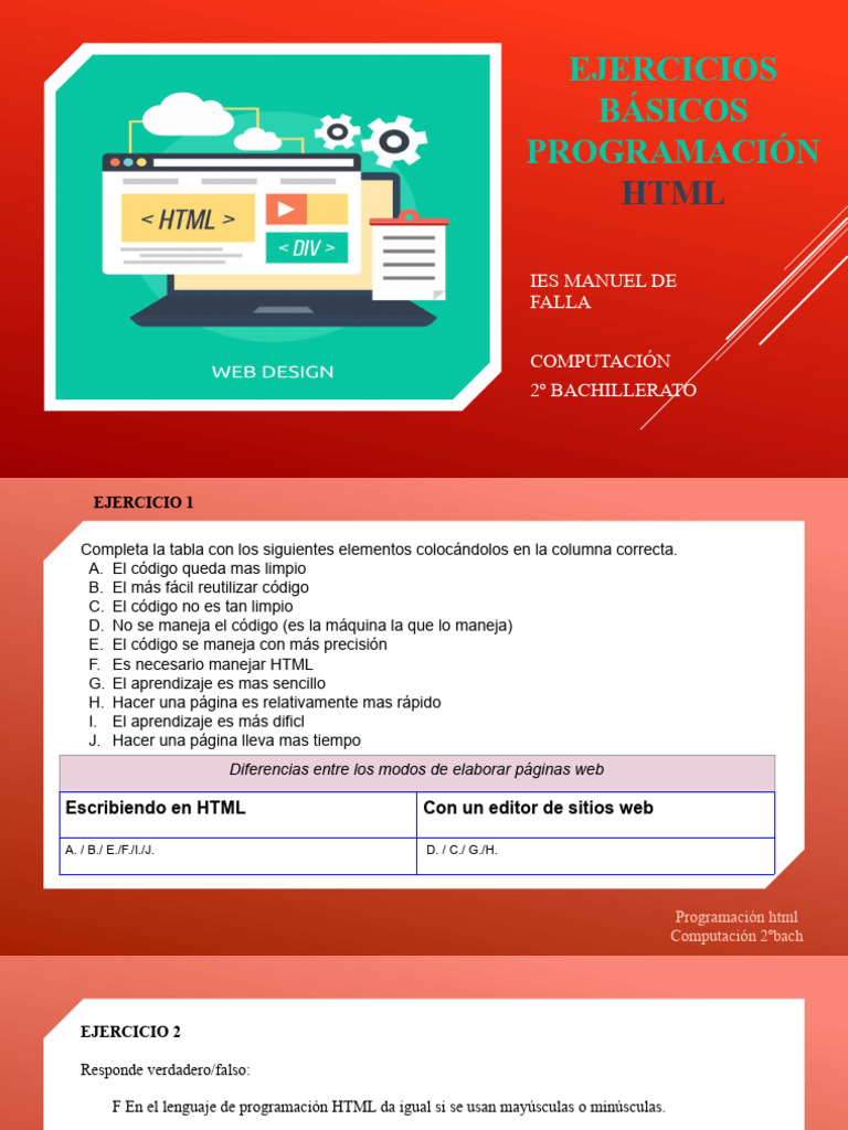 Ejercicios HTML Álvaro Radu | PDF | HTML | Programación de computadoras