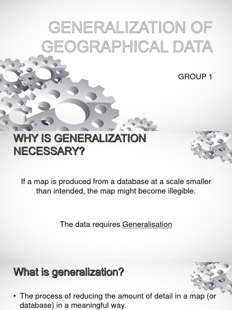 Generalization of Geographical Data | PDF | Map