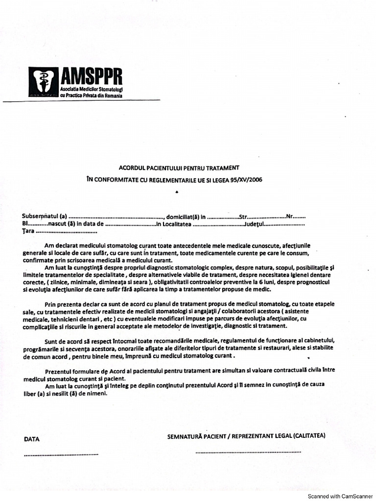 Acord Pacient | PDF