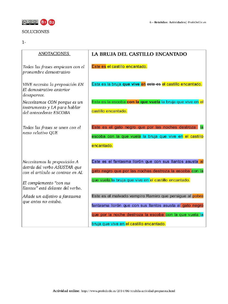 Soluciones de Retahila | PDF