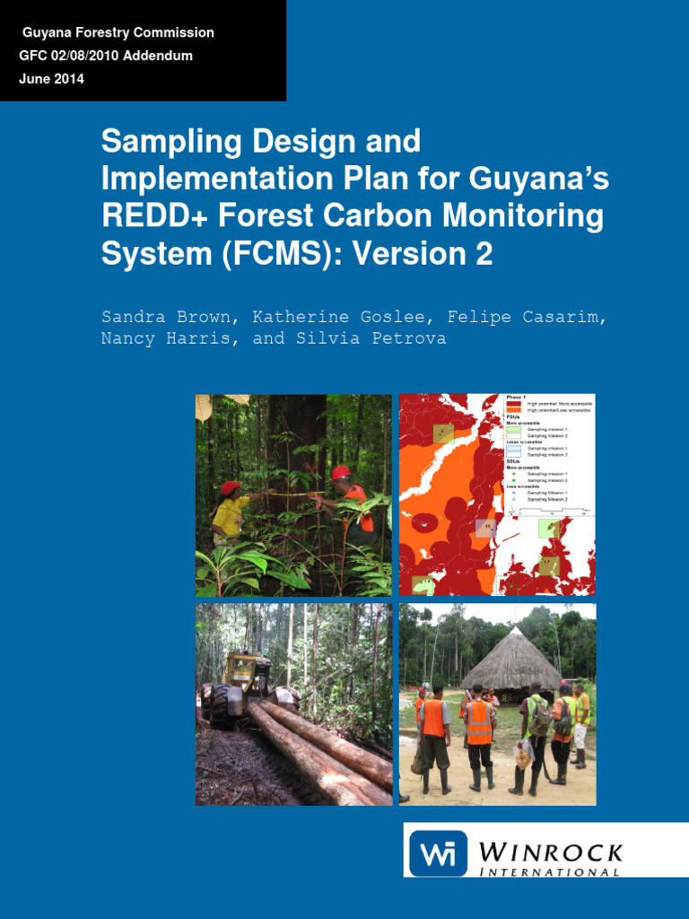 Guyana Sampling Design and Implementation Plan For FCMS | PDF | Deforestation | Forests