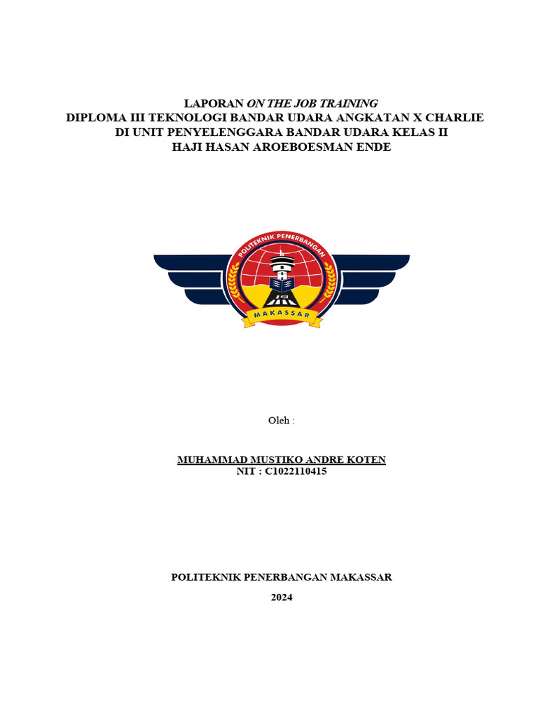 Laporan Ojt Tiko Fix | PDF