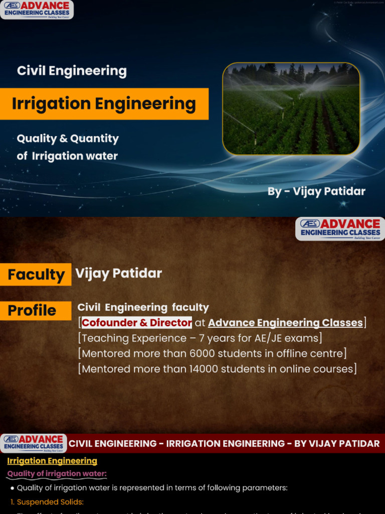 Chapter 3 Irrigation | PDF