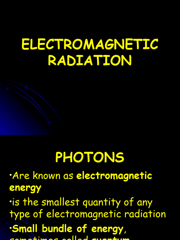 Electromagnetic Radiation Basics | PDF | Electromagnetic Radiation | Electromagnetic Spectrum