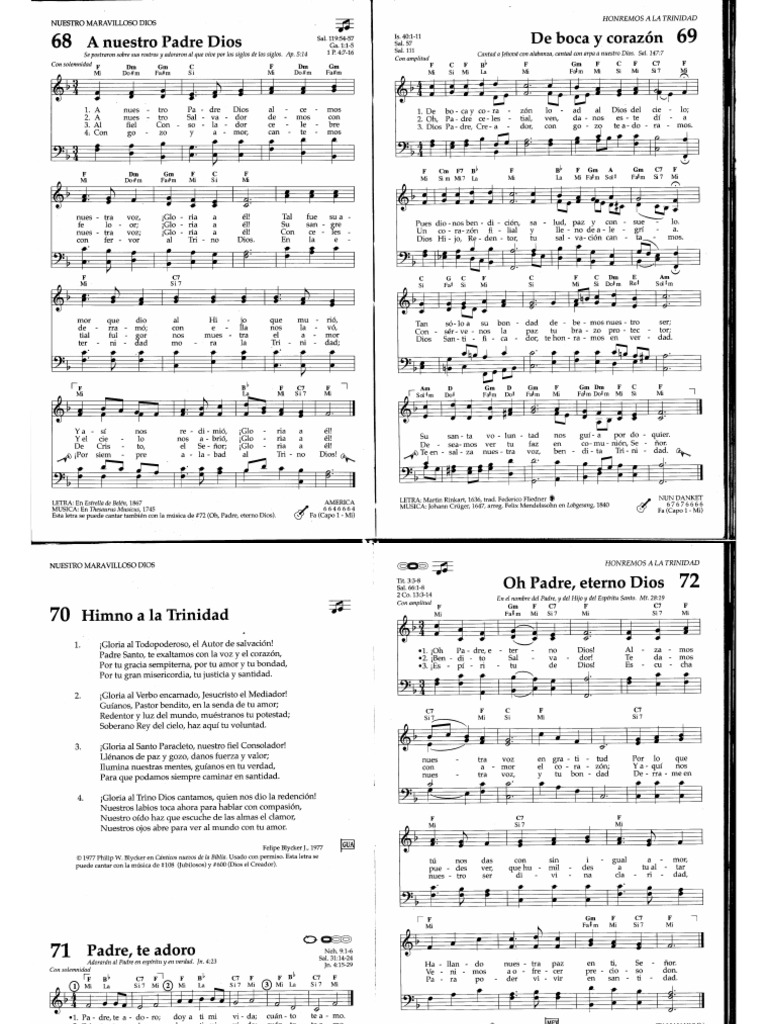 Himnario Celebremos Su Gloria Partituras 4 | PDF
