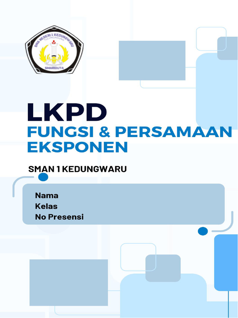 LKPD Fungsi Dan Persamaan Eksponen | PDF | Metode & Bahan Ajar