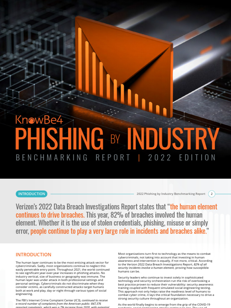 Phishing by Industry Benchmarking Report 2022 | PDF | Phishing | Computer Security