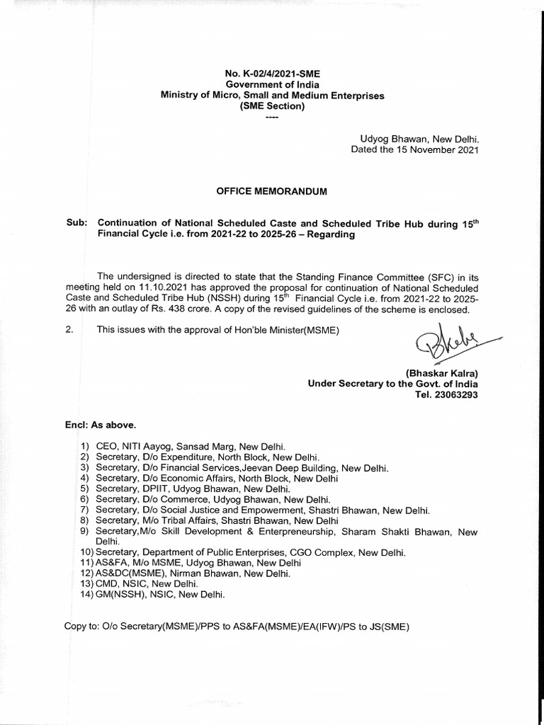 NSSH Guidelines Sub Scheme N | PDF | Cheque | Banks