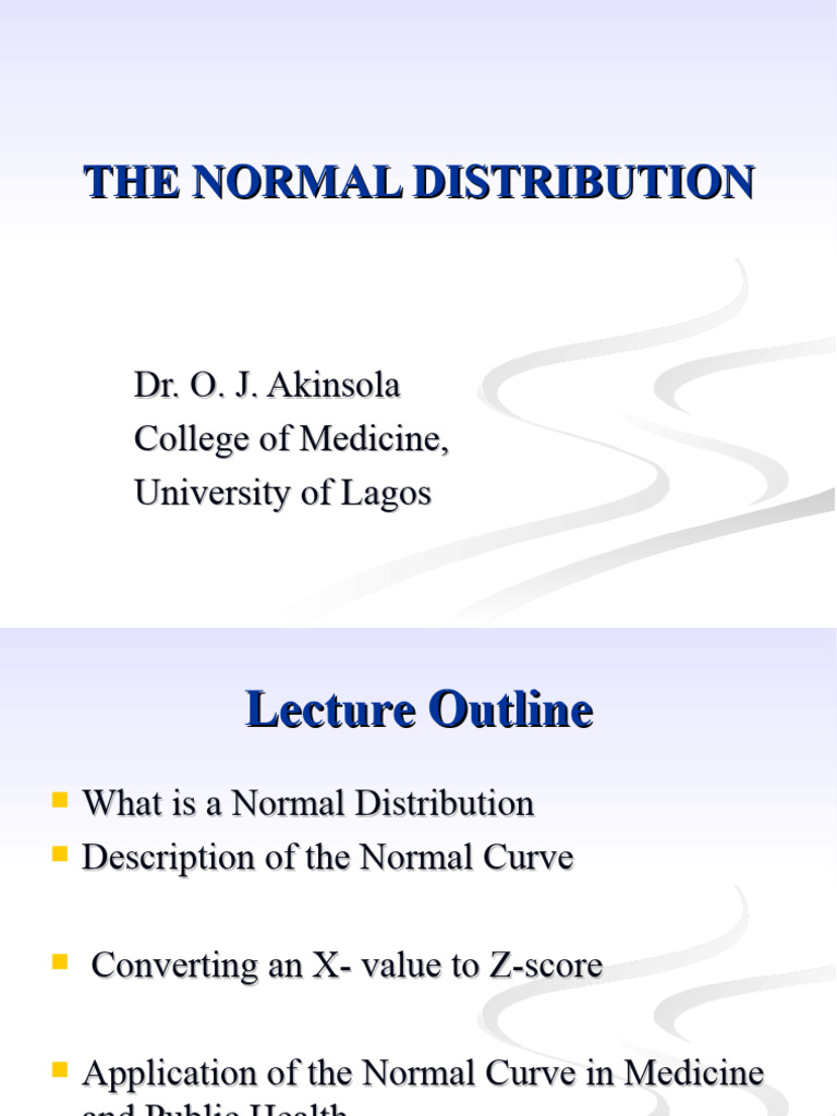 Normal Distribution Lecture | PDF | Normal Distribution | Probability Distribution
