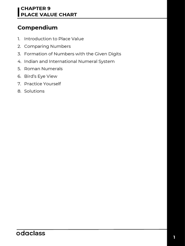 Place Value Chart Worksheet | PDF | Numbers | Arithmetic