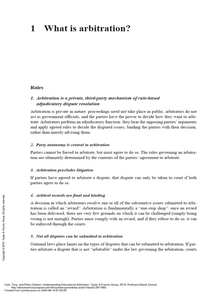 Understanding International Arbitration | PDF | Arbitration | Mediation