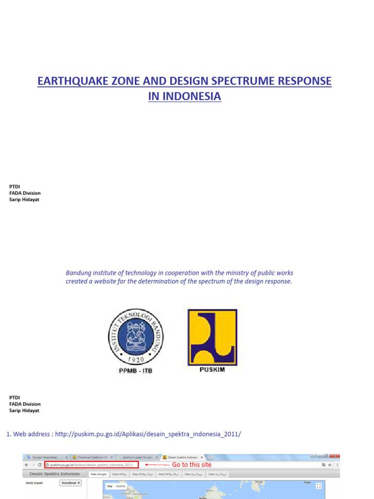 Indonesia Spectrum Design Response Website Tutorial | PDF | Computing | Geophysics