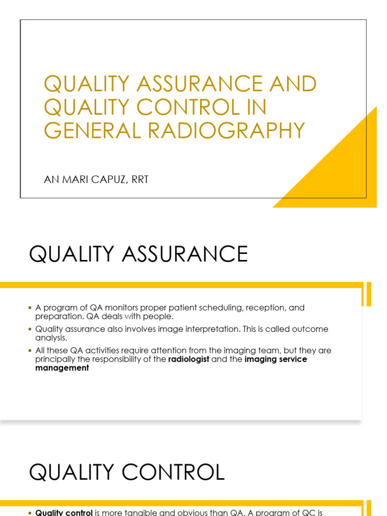 QAQC in General Radiography | PDF | Exposure (Photography) | Radiography