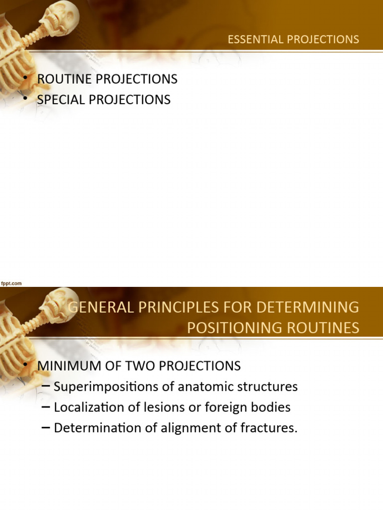 Fracture Types and Projections Guide | PDF | Elbow | Hip