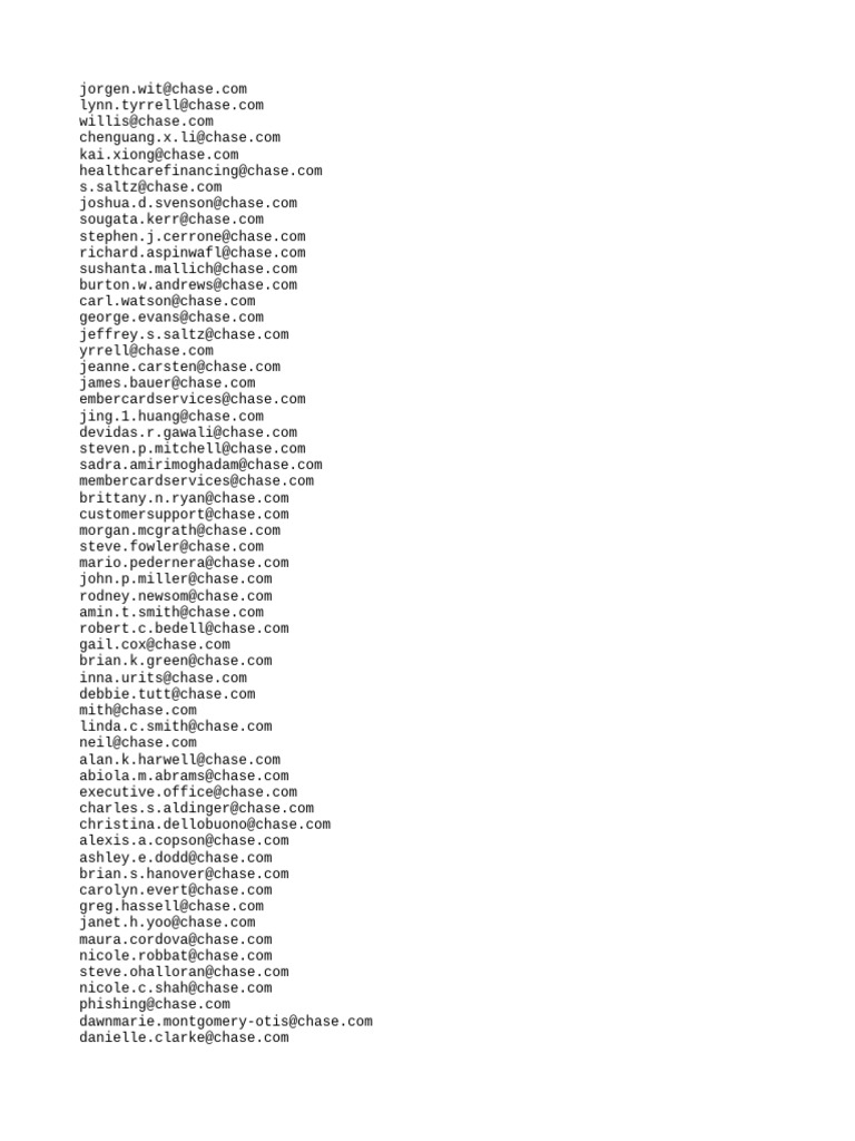 Chase Testingemail | PDF