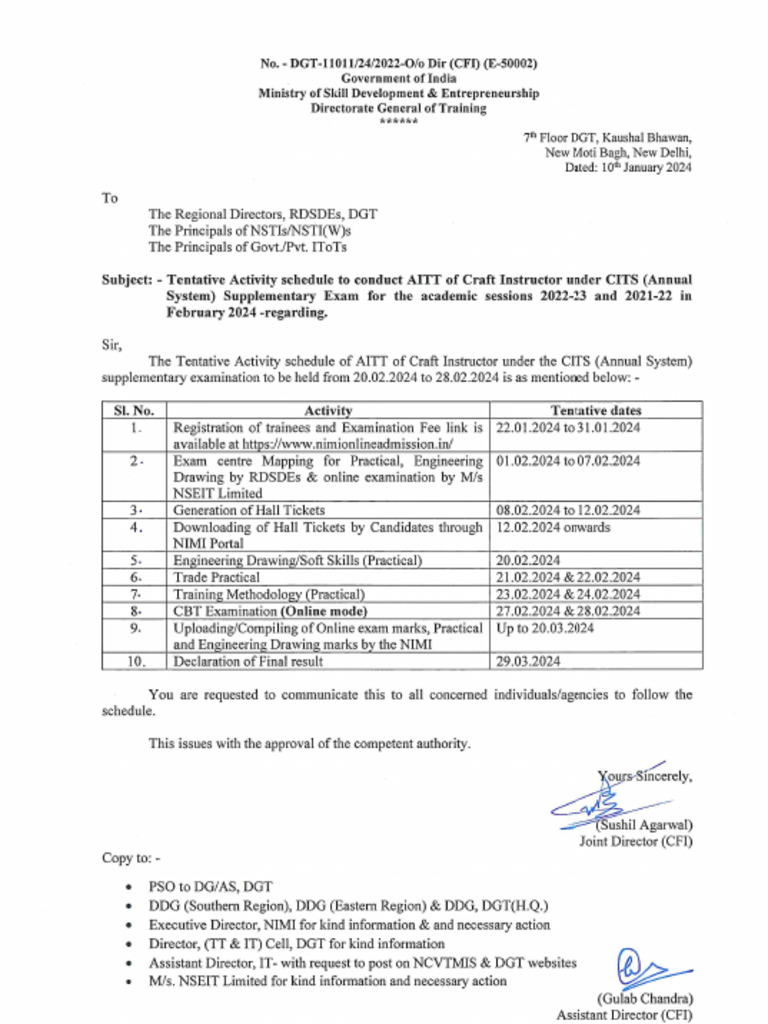 CITS - (Annual System) - Supplementary - For - 2024 | PDF
