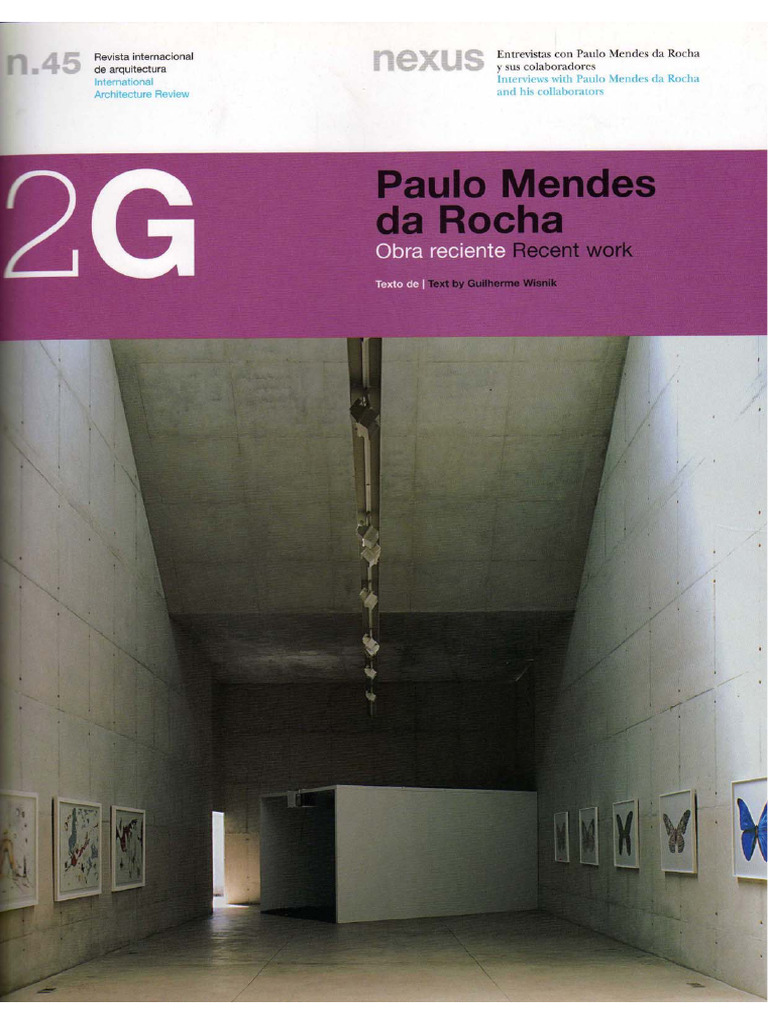 2G-Paulo Mendes Da Rocha - Obra Recente - Recent Work | PDF