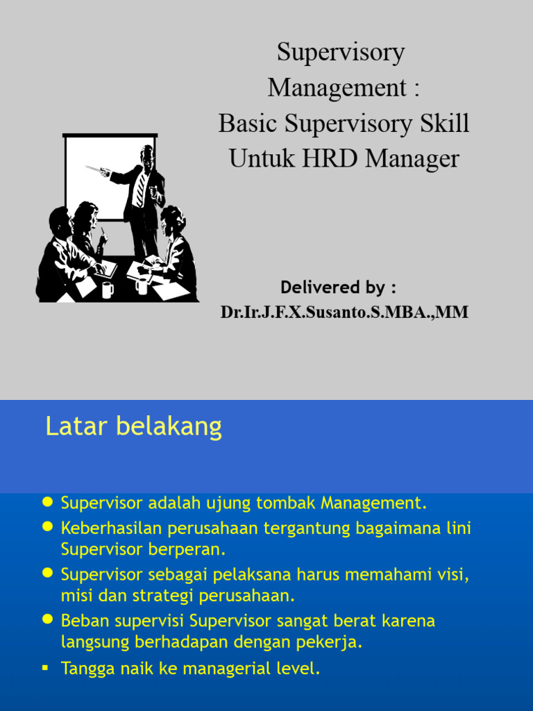 Supervisory Management | PDF