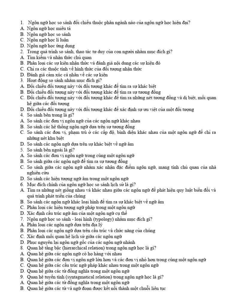 De 40 cau final | PDF