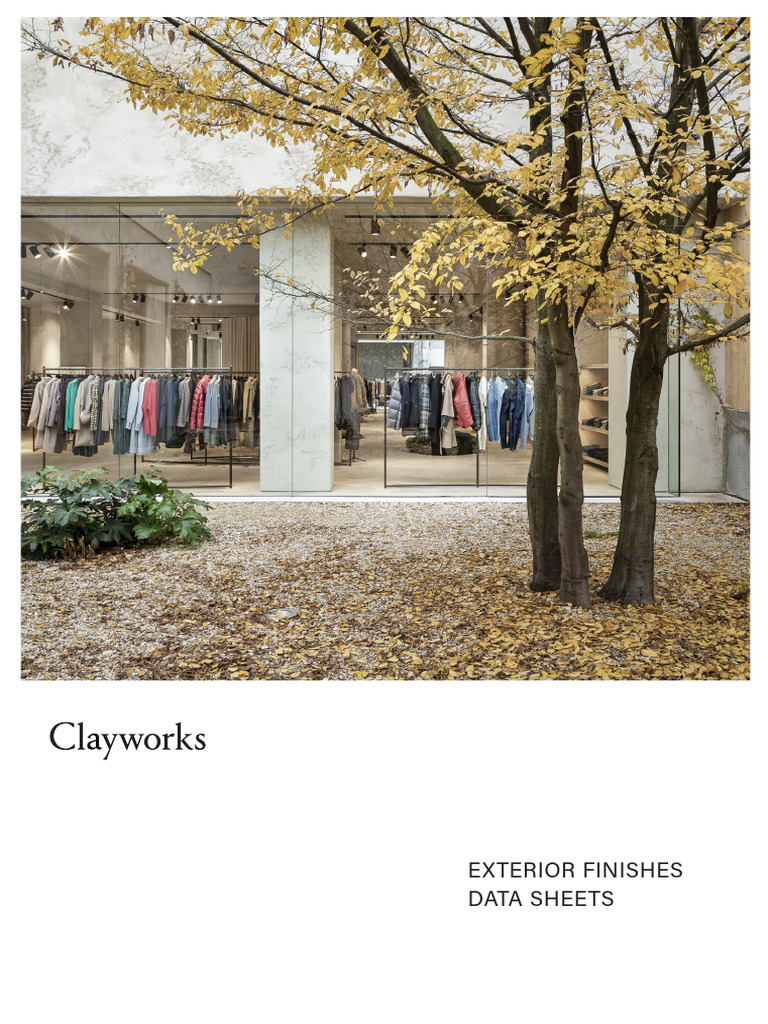 Clayworks Exterior Finishes Datasheet | PDF | Building | Building Technology