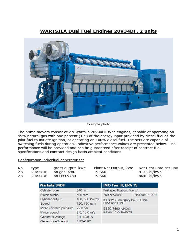 2023-02-01 Wartsila 20V34DF Neutral | PDF | Piston | Valve