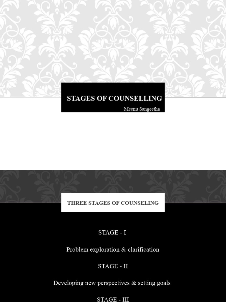 Three Stages of Counseling Process | PDF | Communication | Empathy
